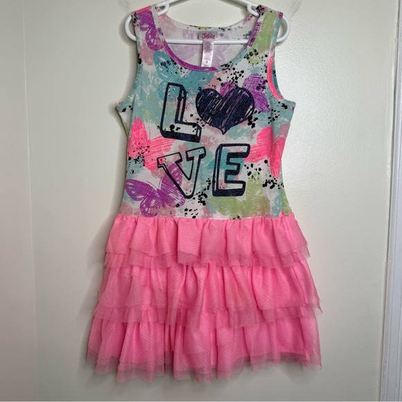 Justice | Dresses | Justice Pink Tutu Dress Girls Size 8 Love ...